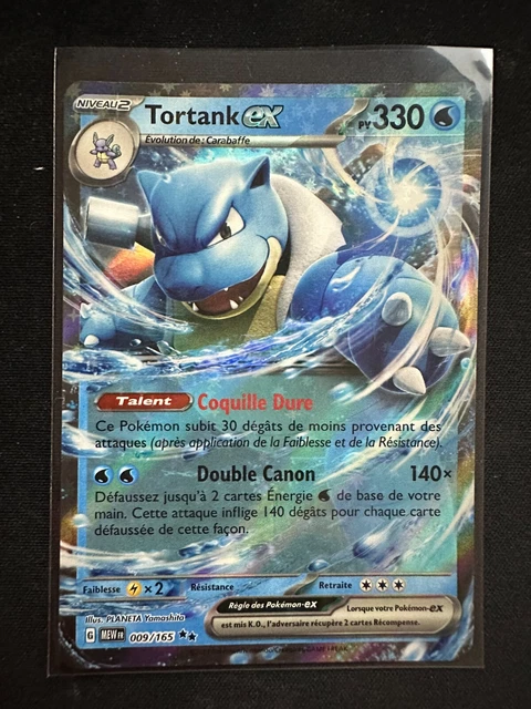 CARTE POKÉMON TORTANK Ex 009/165 Ecarlate et Violet 151 FR Neuve EUR 5 ...