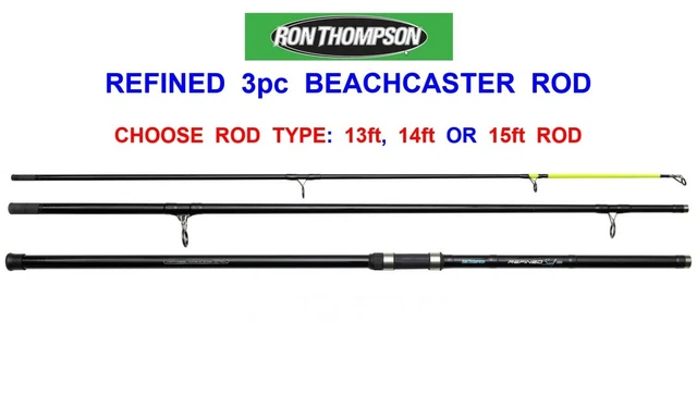CLEARANCE RON THOMPSON REFINED 3pc BEACHCASTER ROD SEA FISHING 13ft ...