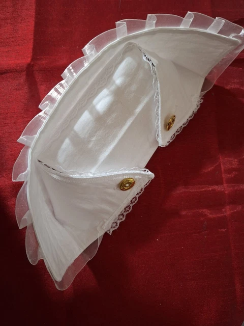 LACE ON SATIN Sissy Maid Hat Cap Nurse Vintage Matron Lasings Of Lace ...