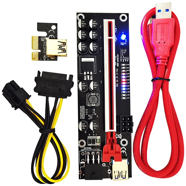PCIE RISER V011PRO Adapterkarte - PCI Express X1 auf X16 GPU Mining ...