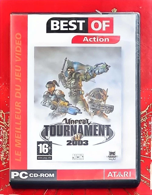 UNREAL TOURNAMENT PC CD-ROM Game 2003 by Atari 3 Discs DVD /Blaspo ...
