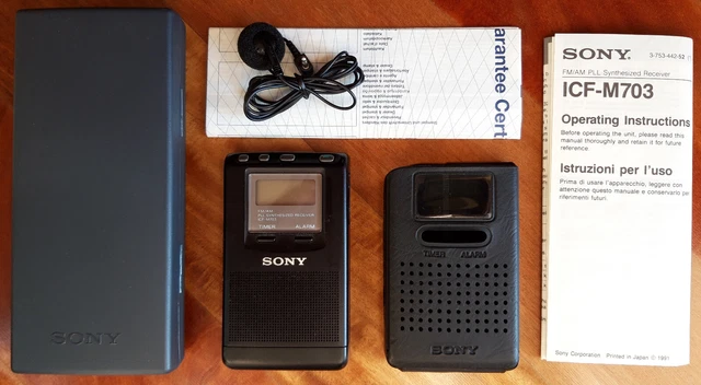 RADIO TASCABILE SONY ICF-M703 nera vintage EUR 50,00 - PicClick IT