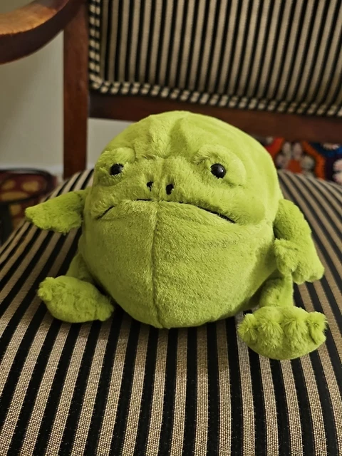 🐸JELLYCAT GRUMPY GREEN Ricky Rain Frog Plush 20cm Perfect Gift for Kid ...