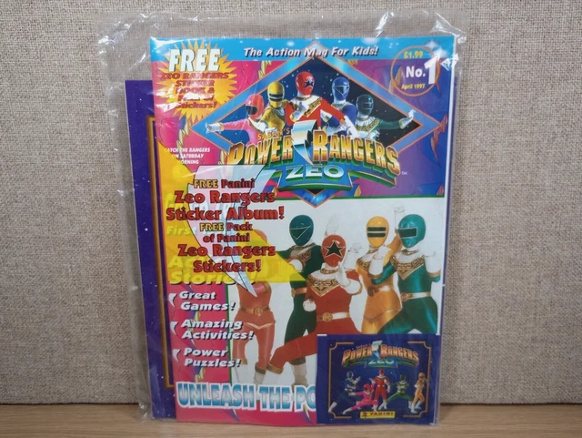 SABAN'S POWER RANGERS Zeo Magazine No. 1 With Panini Sticker Album 1997 ...