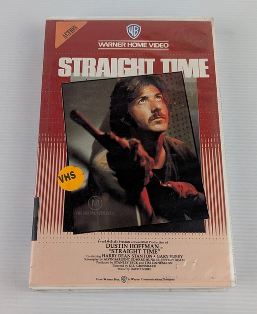 STRAIGHT TIME 1978 - VHS Tape - Big Box Ex-Rental - Dustin Hoffman $14. ...