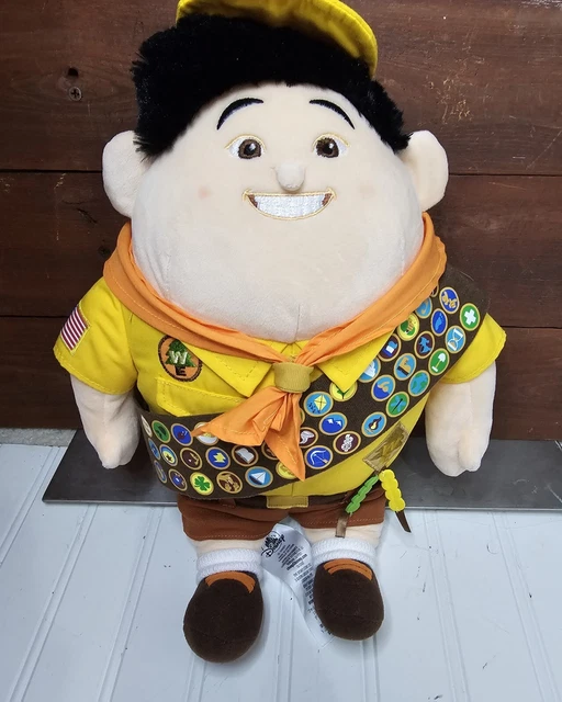 DISNEY STORE PIXAR 10th Anniversary Up Russell Boy Scout Stuffed Plush ...
