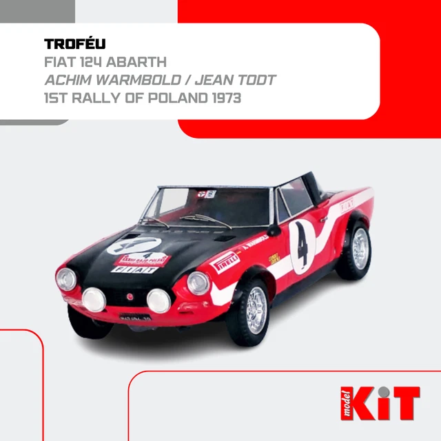 FIAT 124 ABARTH - 1st Rally of Poland 1973: #4 Achim Warmbold TROFEU ...