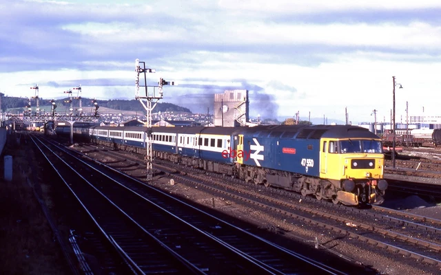 ORIGINAL 35MM SLIDE BR Class 47 no.47550 at Inverness +rights for use £ ...