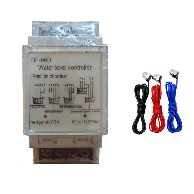 AUTOMATIC WATER LEVEL Controller Switch 20A Tank Liquid Level Detection ...