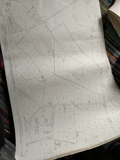VINTAGE SURVEYORS TOWN Map Plan Dunnington Common Grimston Wood Stage ...