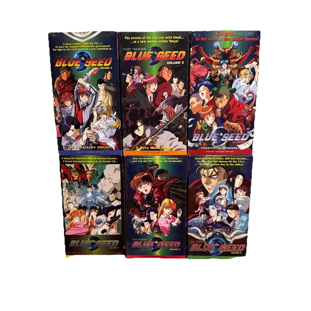 BLUE SEED 9 Anime VHS Lot: Vol. 1-6 Eng.Lang. 1995 Yuzo Takadas £36.13 ...