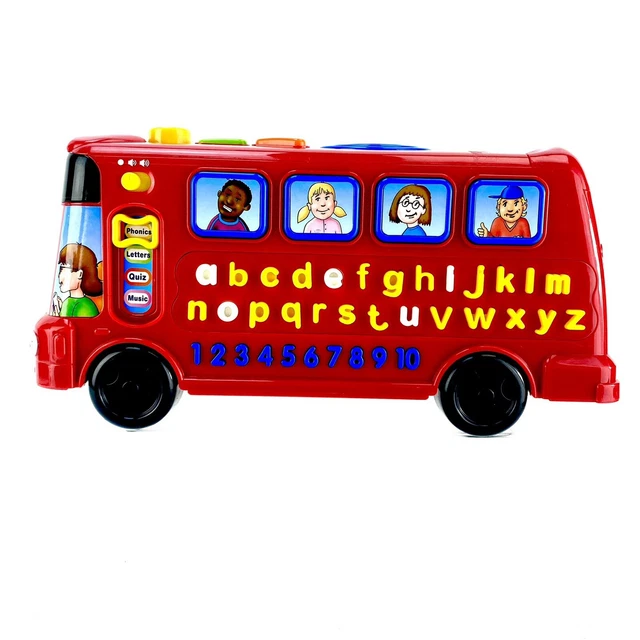 VTECH PLAYTIME BUS Electronic Learning Toy Phonics Numbers Shapes ...