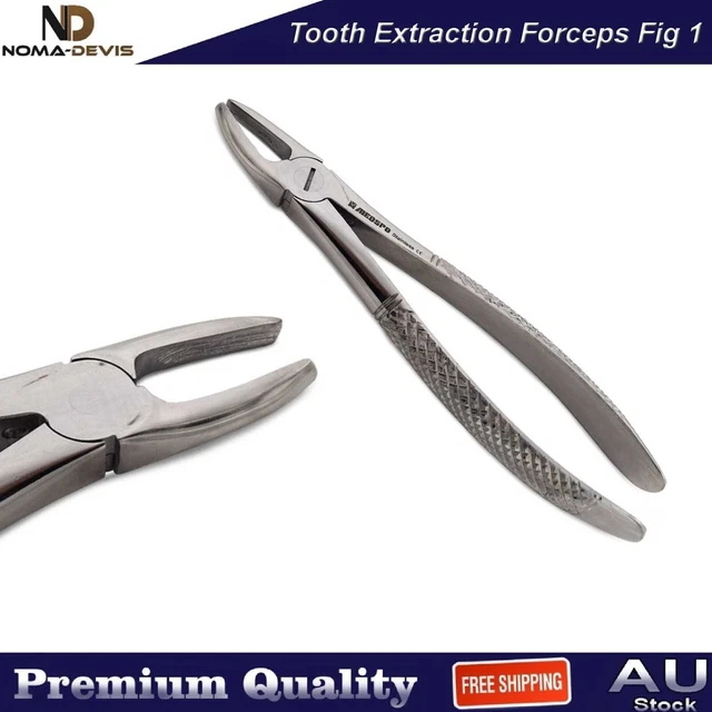 SURGICAL TOOTH EXTRACTION Forceps Fig 01 Dental Upper Root Incisor Children Tool $25.99 ...