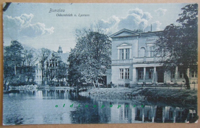 BUNZLAU BOLESŁAWIEC ODEONTEICH et Lyceum Silésie ancienne carte postale 1914 EUR 11,00 - PicClick FR