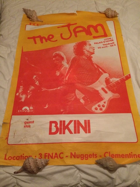 THE JAM OFFICIAL Original Large Rare Poster Lyon France 82 Paul Weller ...