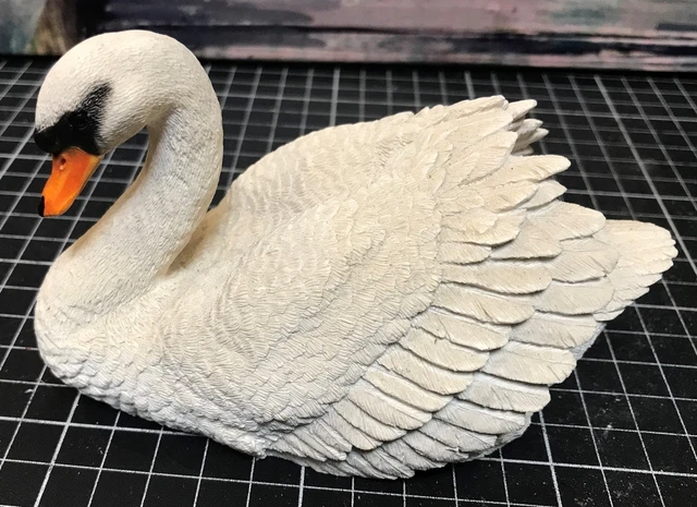 VINTAGE CASTAGNA WHITE Swan Figurine Made in Italy 1988 Cygnus Bird ...