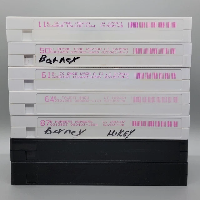 LOT OF 7 Vintage Barney & Friends VHS Tapes NO Sleeve Cases £25.48 ...