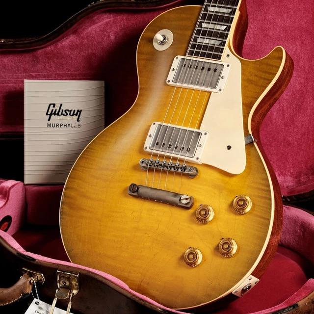 GIBSON CUSTOM SHOP Murphy Lab 1959 Les Paul réédition standard lourd ...