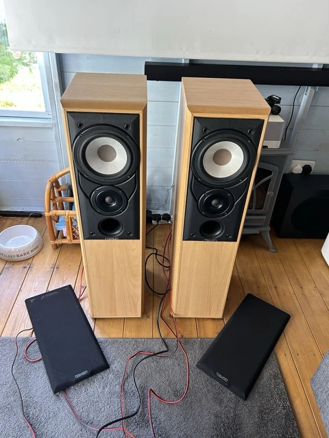 MISSION 702E 2 Way Speakers Beech Tall 25-100W 8 Ohms £134.99 - PicClick UK