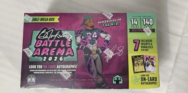 2026 BO JACKSON BATTLE ARENA "KEN GRIFFEY JR. EDITION" DOUBLE-MEGA BOX ...