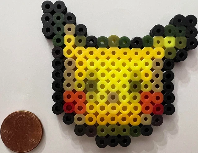 PIKACHU BEAD SPRITE Perler Artkal Pixel Art Retro Super Smash Bros ...