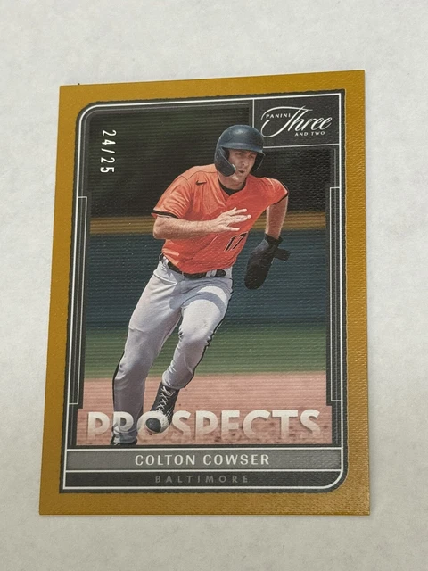 ORIOLES COLTON COWSER 2022 Panini Three and Two Prospects or 24/25 EUR ...