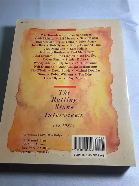 ROLLING STONES INTERVIEWS - Editors of Rolling Stone Magazine $13.50 ...