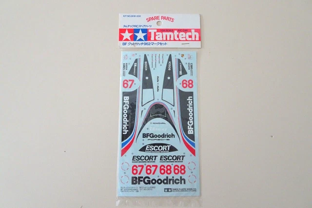 TAMTECH TAMIYA 1/24 Porsche 962c BF GOODRICH Spare Decal £10.26 ...