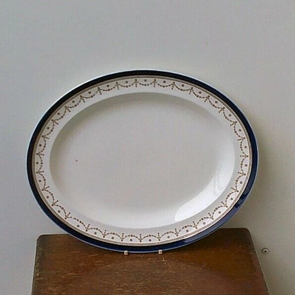 VINTAGE (1940'S) ALFRED Meakin 'Bleu de Roi Design' Medium Serving ...