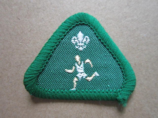 ATHLETE GREEN PROFICIENCY Cub Scout Woven Cloth Patch Badge Boy Scouts ...
