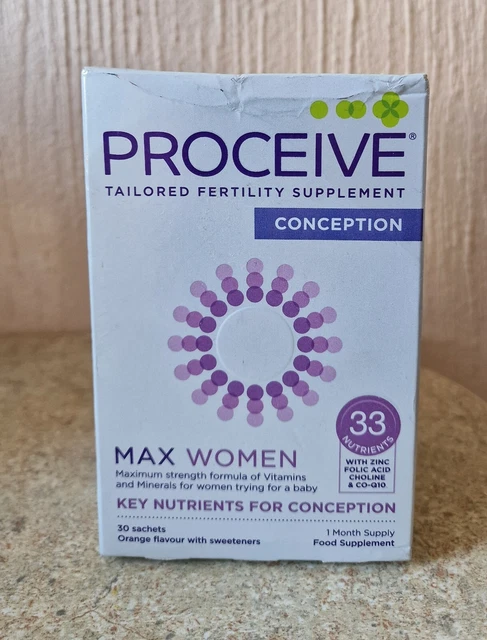 PROCEIVE MAX WOMEN Advanced Fertility Supplement 30 Sachets £24.00 ...