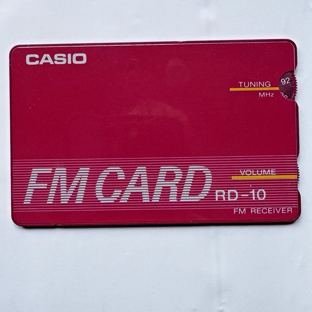 VINTAGE CASIO RD-10 FM Card Receiver Pocket Radio -Working £21.51 ...