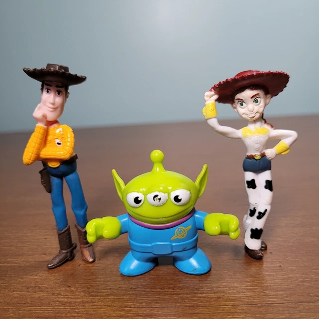 DISNEY PIXAR TOY Story Woody hand on chin Jessie hand on Hat Alien 3 ...