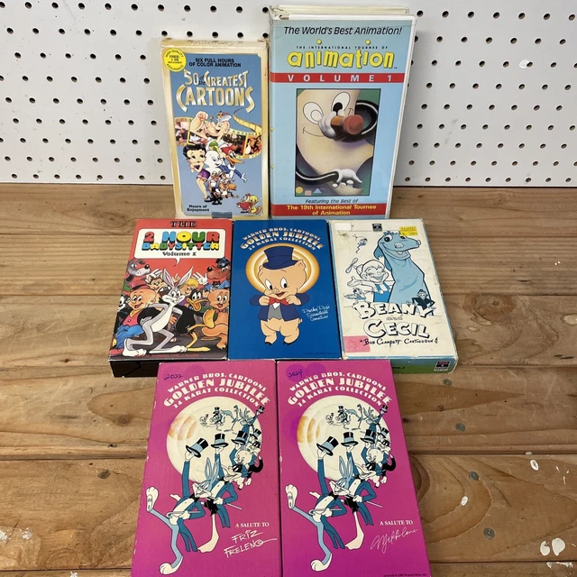 LOONEY TUNES VINTAGE Cartoons VHS Lot Bugs Bunny Porky Pig Bob Clampett ...