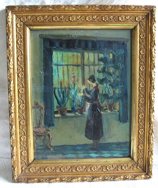 ÖL-GEMÄLDE - ÖL auf Holz - Gerahmt - Signiert - um 1900 EUR 89,95 - PicClick DE