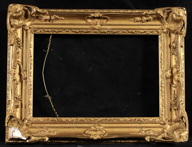 C. 1920 FINE GILDED FRENCH ORNATE PICTURE FRAME - FITS 19 x 27 CM ...