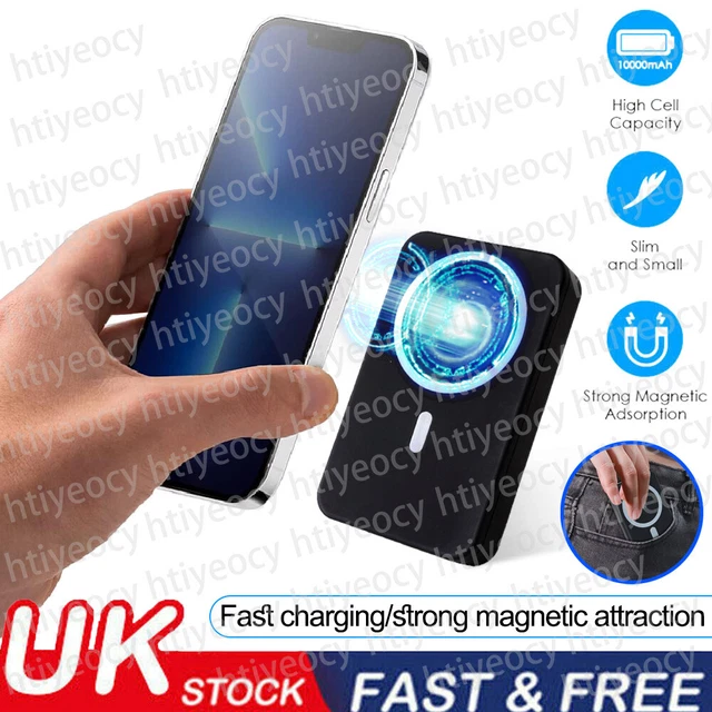 WIRELESS MAGNETIC FAST Power Bank for iPhone 15 14 13 12 Mobile Phone ...
