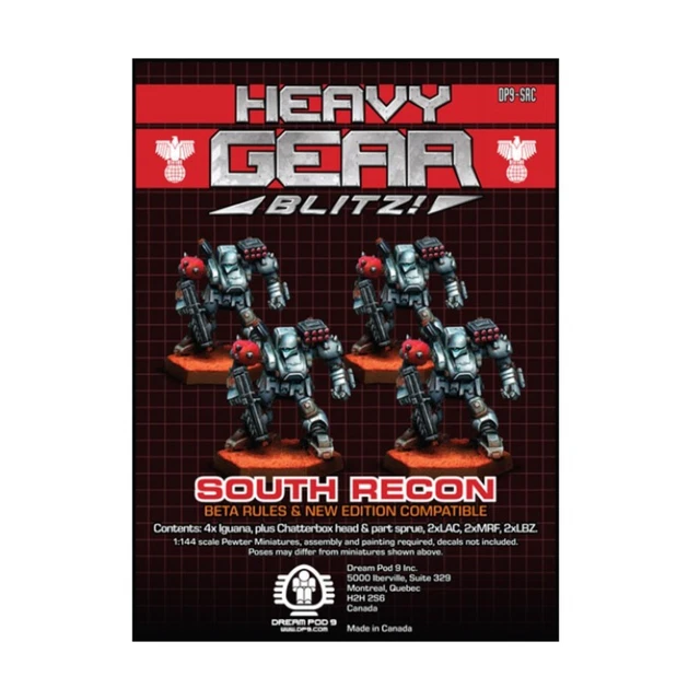 DP9 HEAVY GEAR Blitz! Southern Militia Southern Recon Cadre (2nd Ed ...