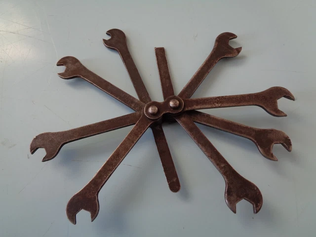 VINTAGE NUBO T100 magneto spanners set A-H feeler screwdriver £8.95 ...