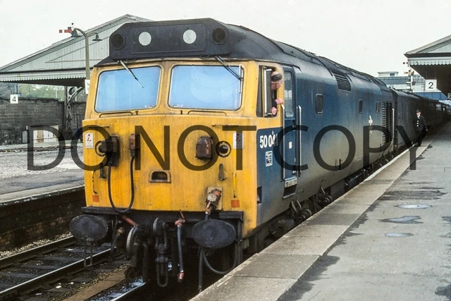 UK DIESEL TRAIN Railway Photograph Of Class 50 50041 Loco. (Rm50-269) £ ...