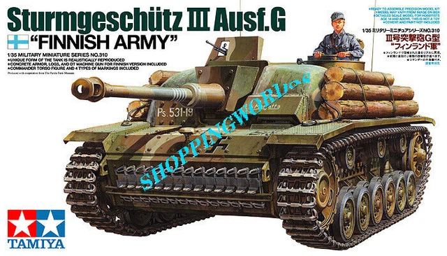 KIT MODÈLE PISTOLET d'assaut Tamiya 35310 1/35 armée finlandaise StuG ...