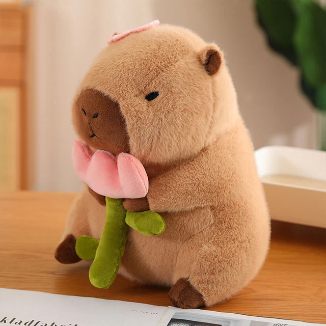 CAPYBARA PLUSH TOY Cute Capybara Stuffed Animal (Flower Capybara 40cm ... CAPYBARA PLUSH TOY Cute Capybara Stuffed Animal (Flower Capybara 40cm ...