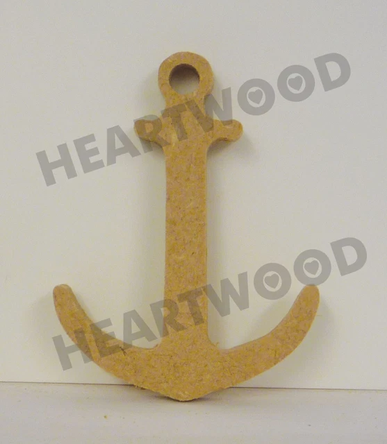 ANCHOR SHAPE IN MDF (75mm x 6mm thick)/WOODEN BLANK CRAFT SHAPES ...