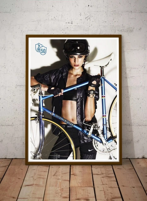 COLNAGO GIRL ICONIC Workshop A3 Poster Campagnolo 50th C Record Super ...
