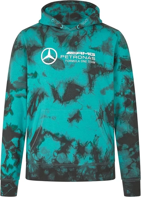 MERCEDES AMG PETRONAS F1 Officiel 3D Grand Logo Tie Dye Pull Capuche ...