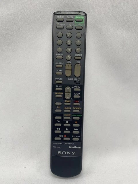 GENUINE SONY TRINITRON RM-Y118 Remote Control Universal Commander OEM £ ...