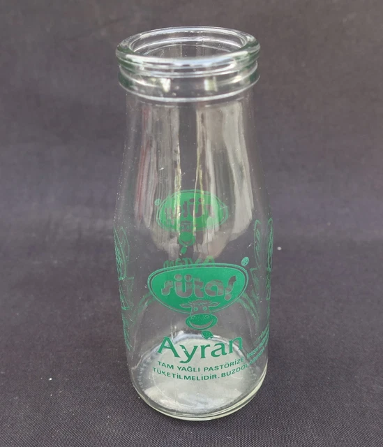 ANCIEN POT YAOURT bouteille lait Turquie SUTAS AYRAM 6 EUR 20,00 ...