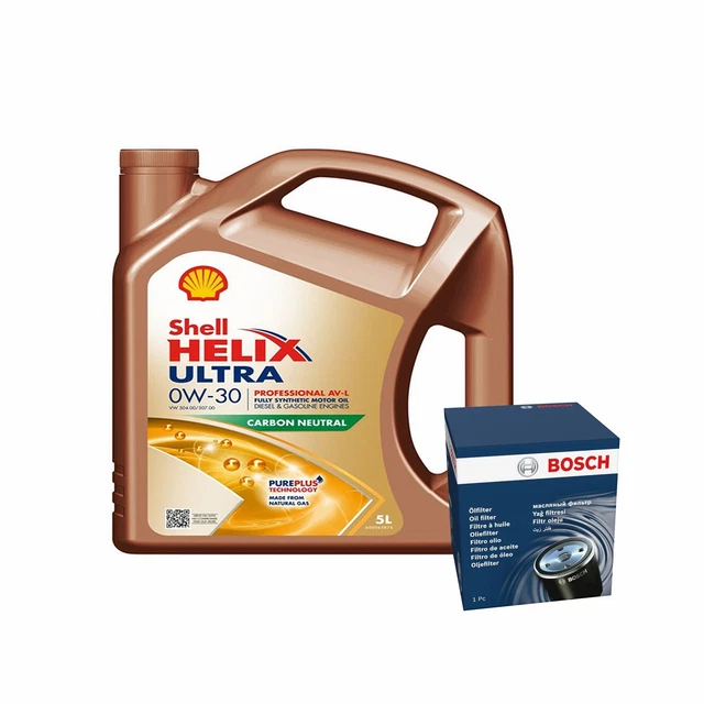 ENGINE OIL 0W30 5L Shell Helix Ultra Professional AV-L - Bosch Oil ...