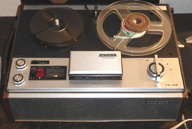 VINTAGE SONY TC-108 Tapecorder reel to reel tape recorder, SPARES or ...