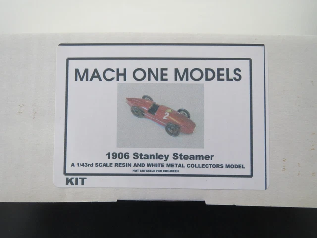 1906 STANLEY STEAMER Unbuilt Model Kit-Mach One Scale Models-1:43 Scale ...